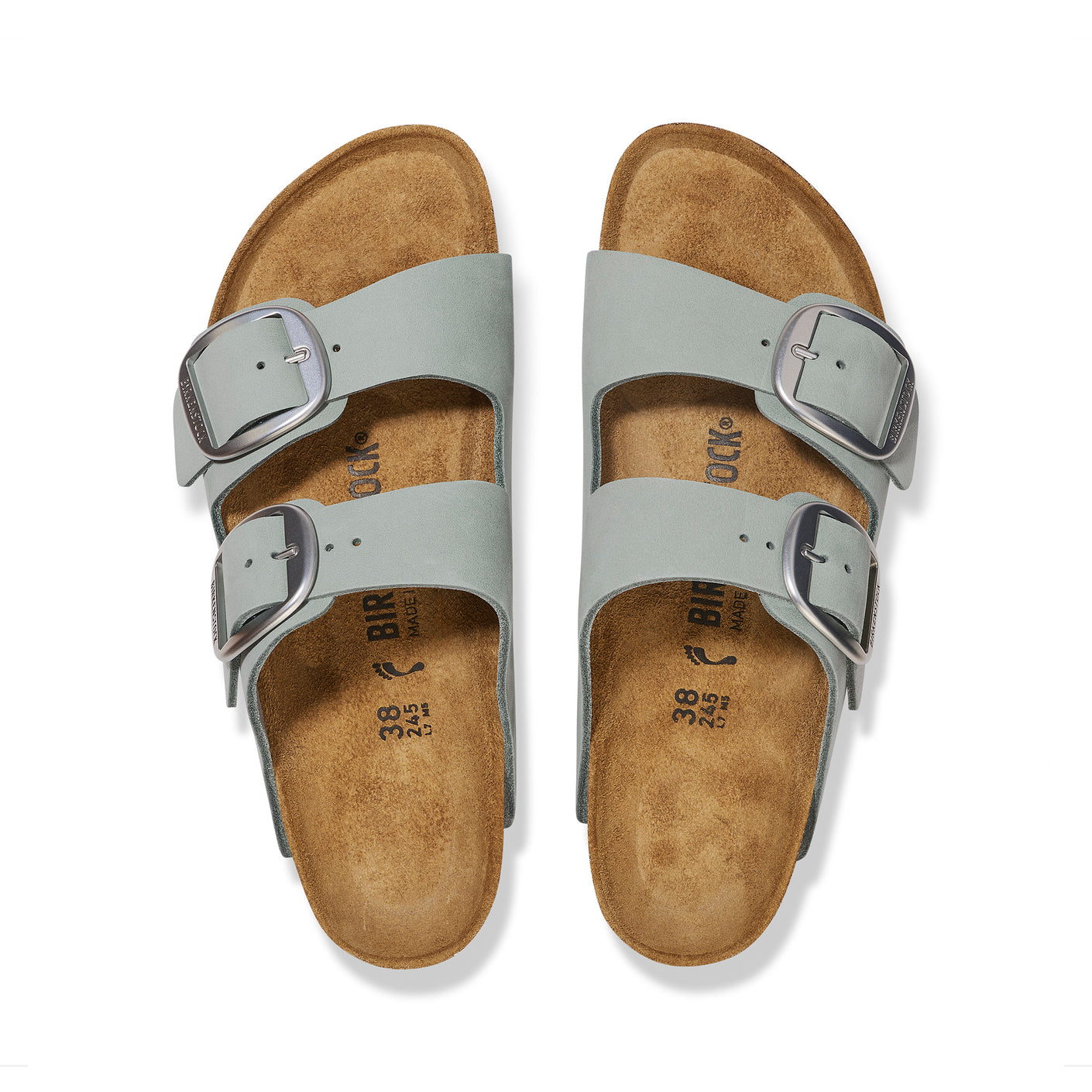 Arizona Big Buckle Pure Sage Nubuck Leather