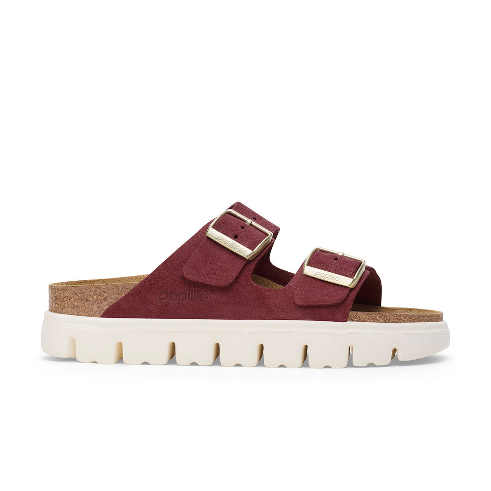 Birkenstock Arizona Chunky Berry Crush Suede Leather