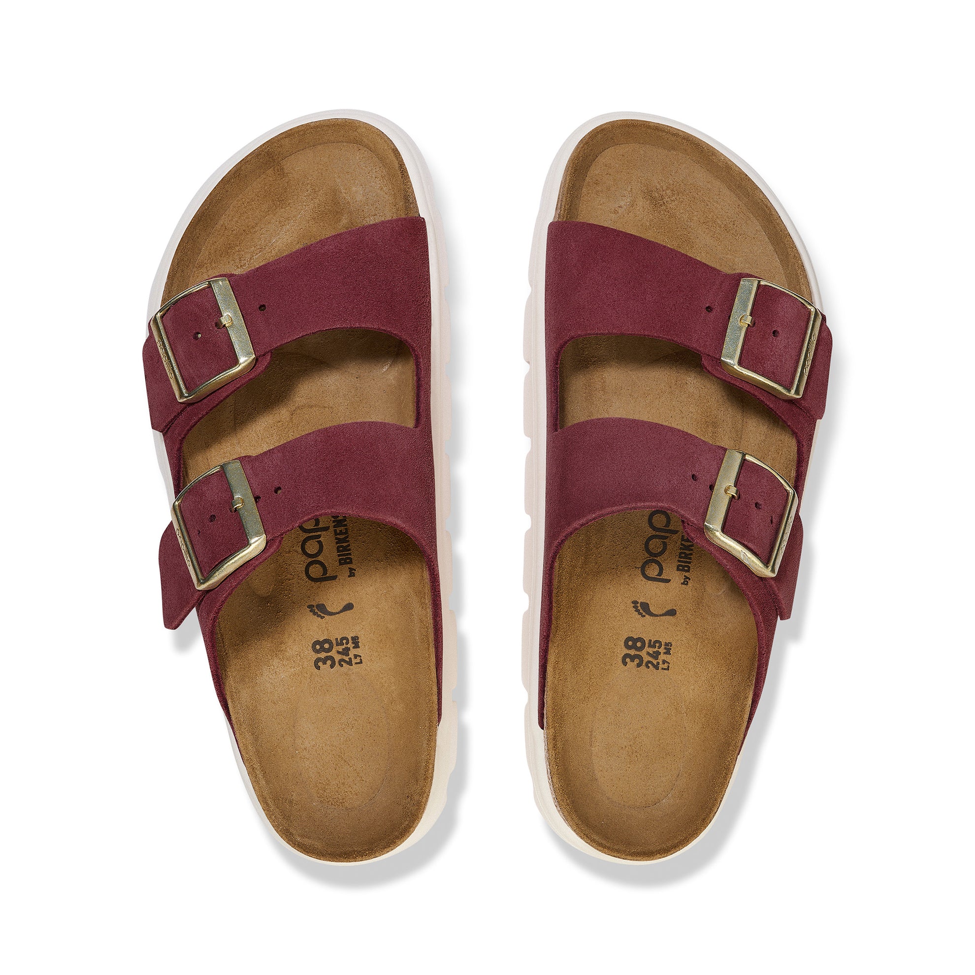 Birkenstock Arizona Chunky Berry Crush Suede Leather